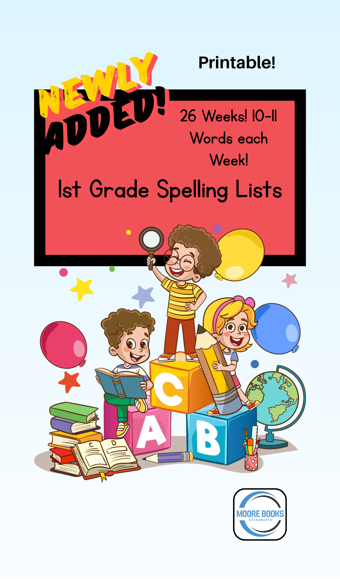 1st Grade Spelling Lists - Printable - 26 weeks – CARIBBEAN CONNECT